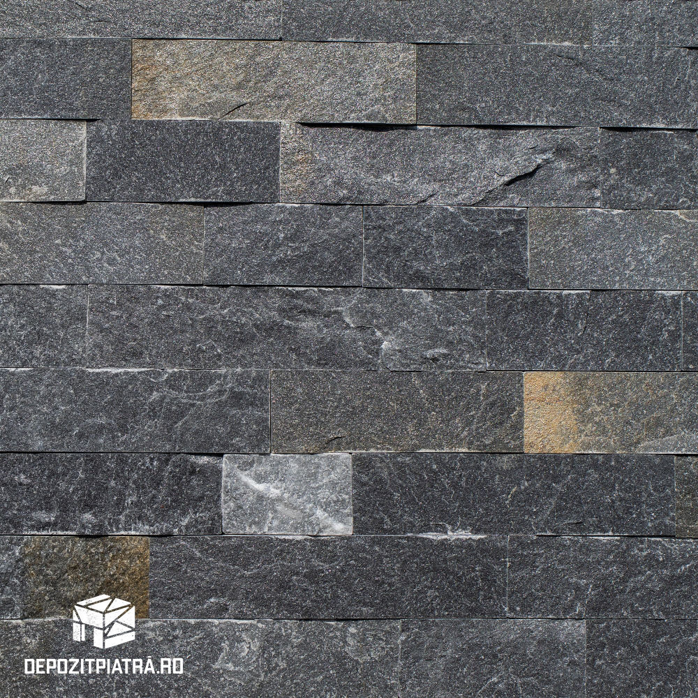 Piatră Regulată de 5 cm gri antracit Vulcanic - Depozit Piatră